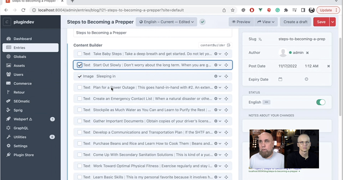 More Easily Re-order Matrix Blocks in Craft CMS | CraftQuest