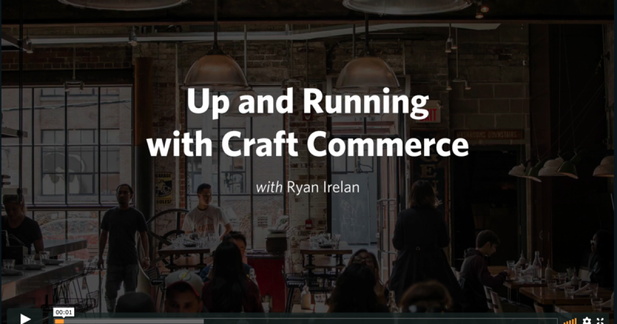 Up and Running with Craft Commerce 3 | CraftQuest